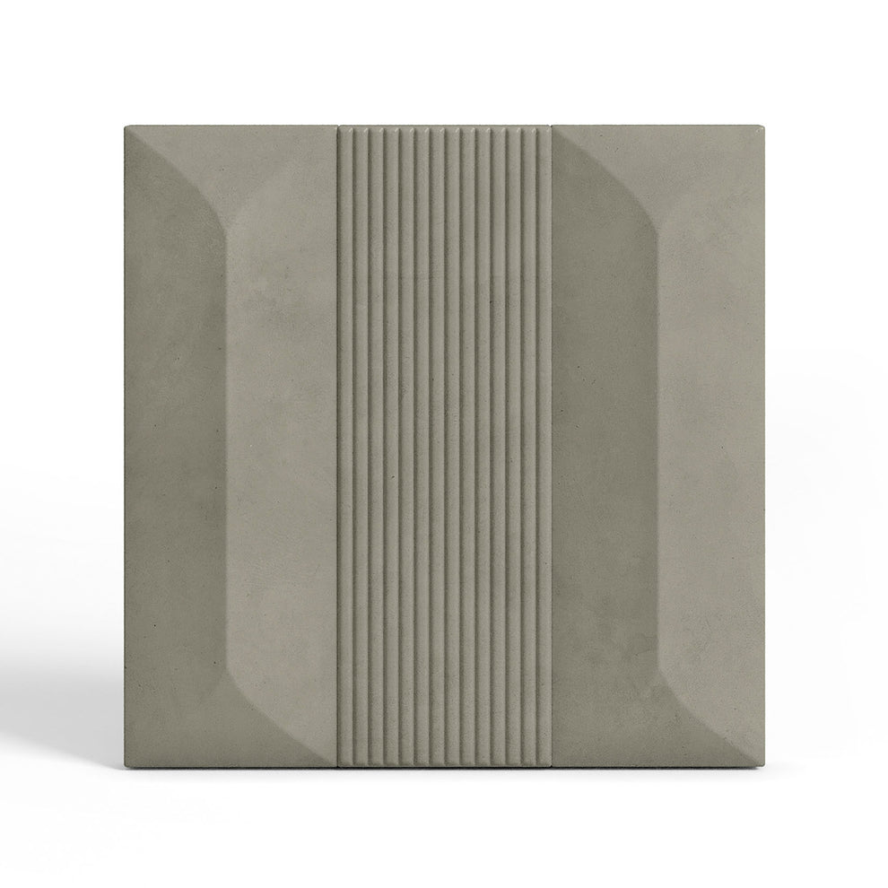 Tetris Concrete Tile - Fluted Square for Indoor or Outdoor Walls – möbius™